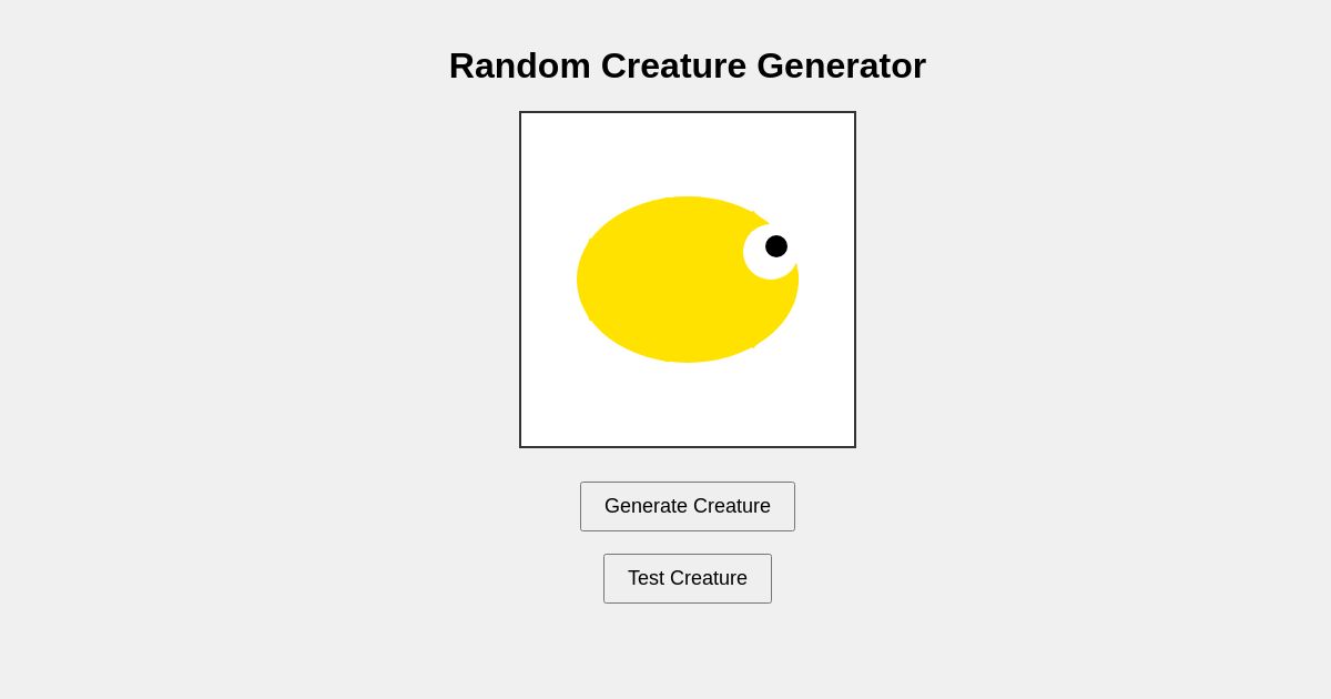 Random Creature Generator