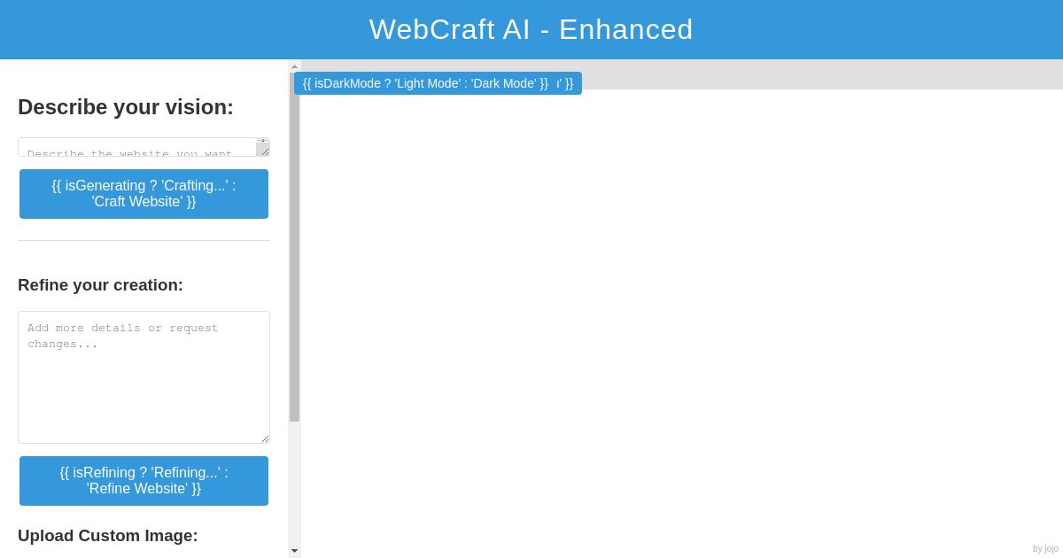 WebCraft AI - Enhanced