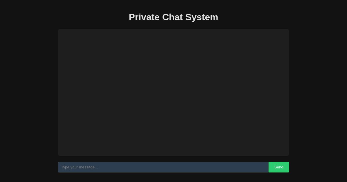 Private Chat System