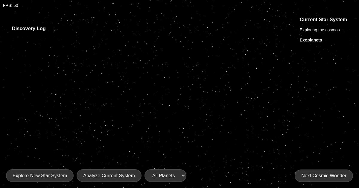 Exoplanet Explorer - Interactive Space Discovery