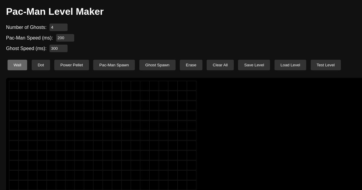 Pac-Man Level Maker