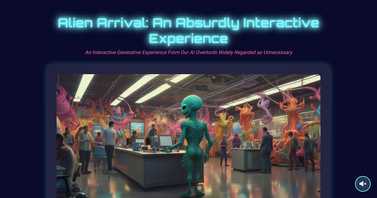 Alien Arrival: An Absurdly Interactive Experience