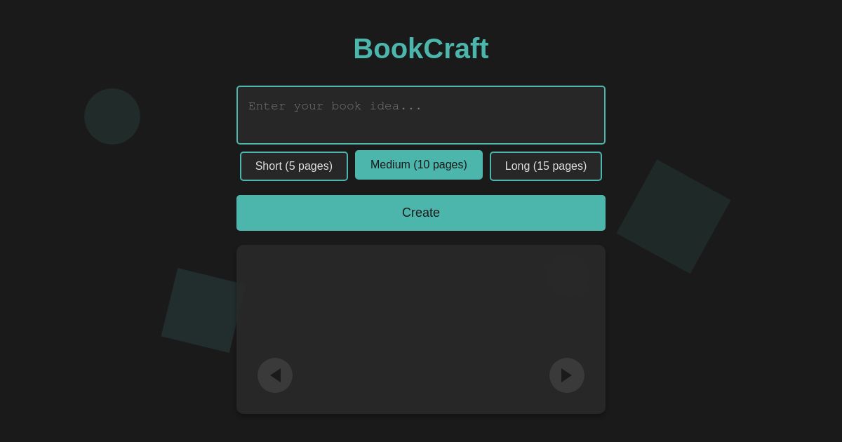 BookCraft - Create Your Own Interactive Story