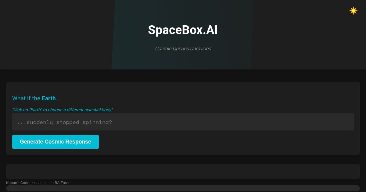 SpaceBox.AI - Cosmic Queries Unraveledsty