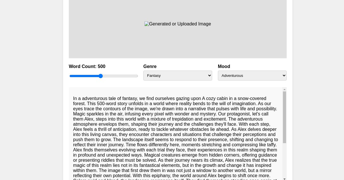 Advanced Image to Story Generator