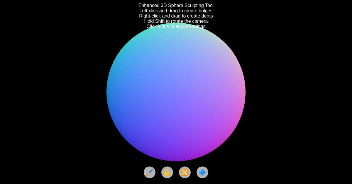 Enhanced 3D Sphere Sculpting Tool