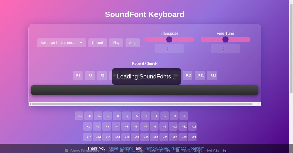 SoundFont Keyboard