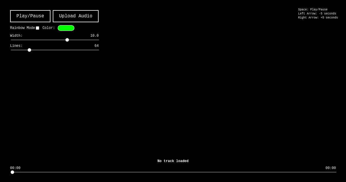 Simple Audio Visualizer - WebSim.ai