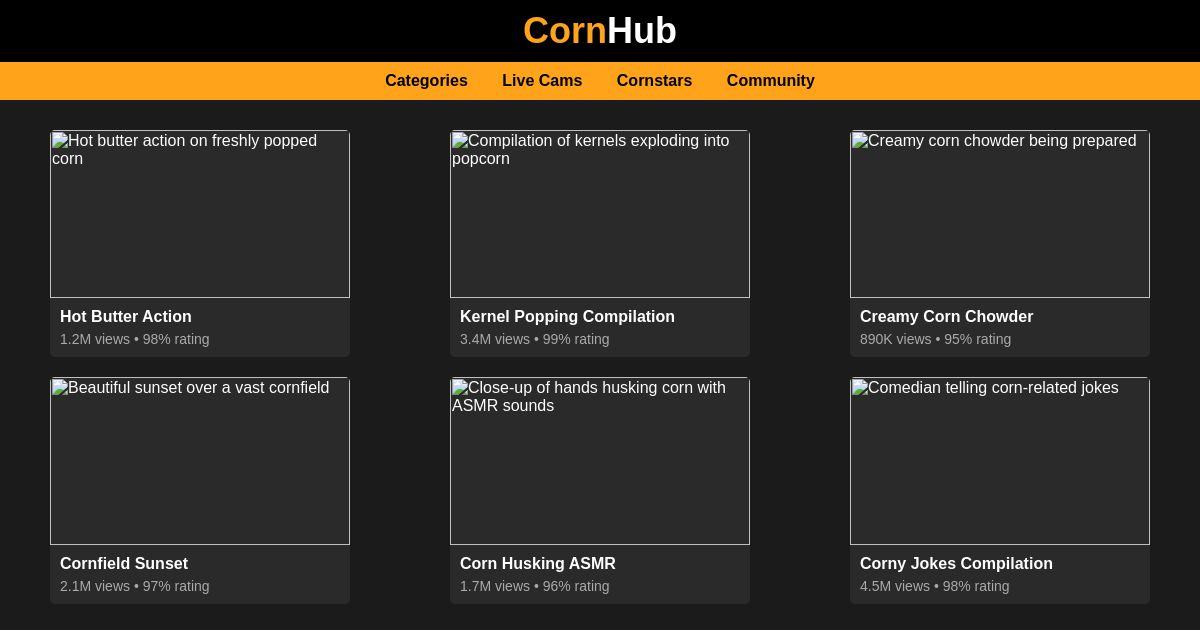 CornHub - The Hottest Corn Videos on the Internet