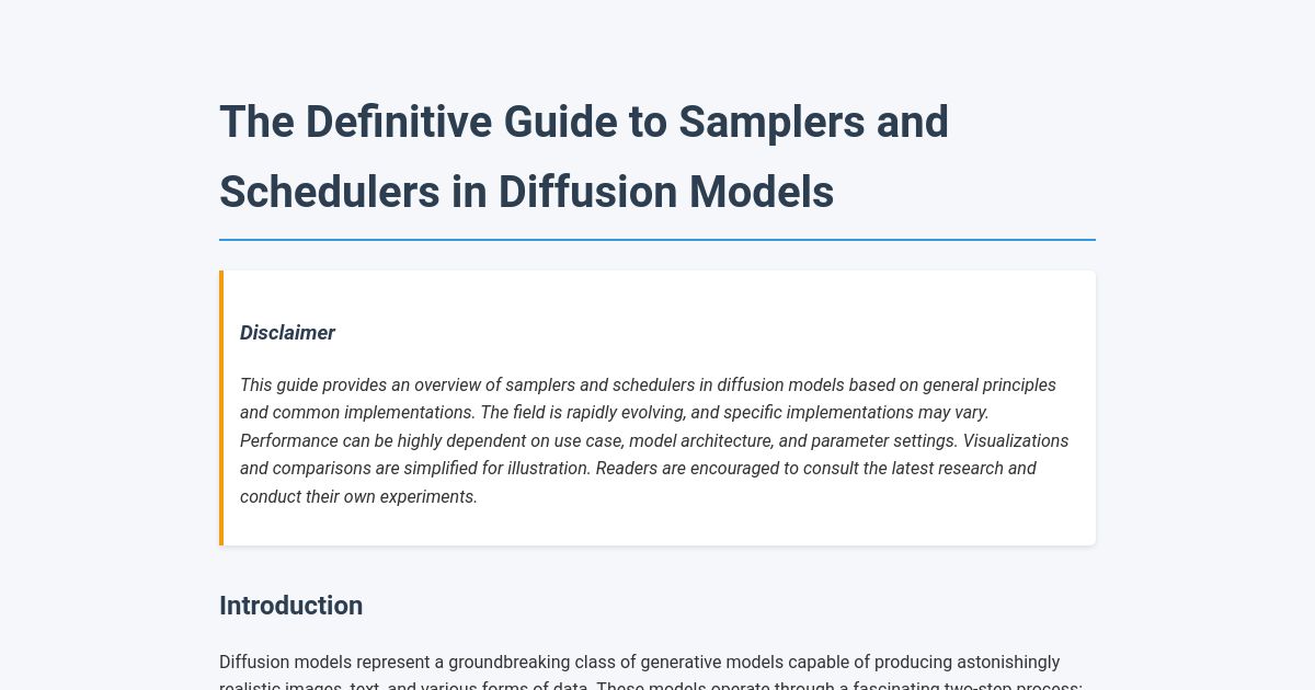 The Definitive Guide to Samplers and Schedulers in Diffusion Models