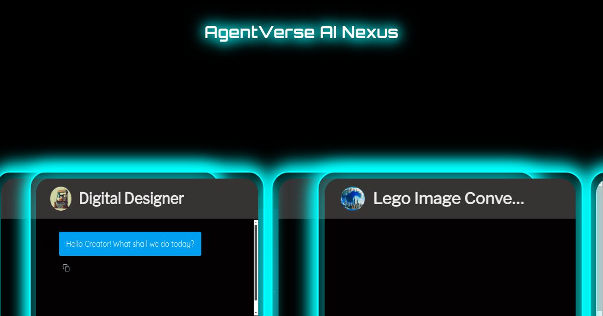 AgentVerse - Immersive AI Agent Nexus