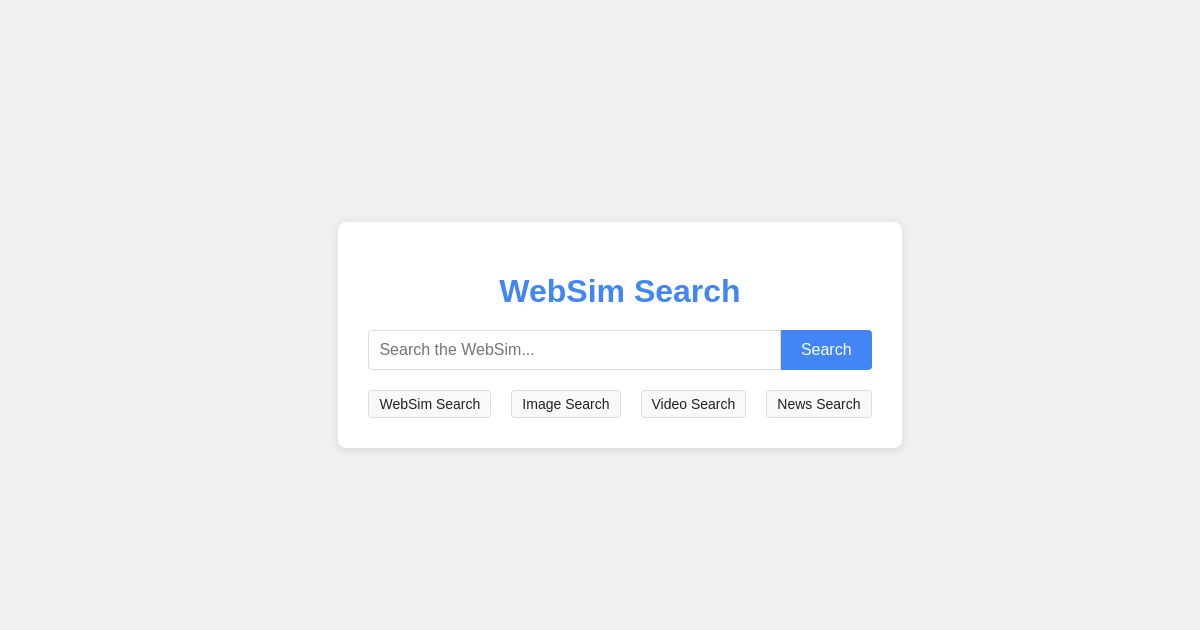 WebSim Search
