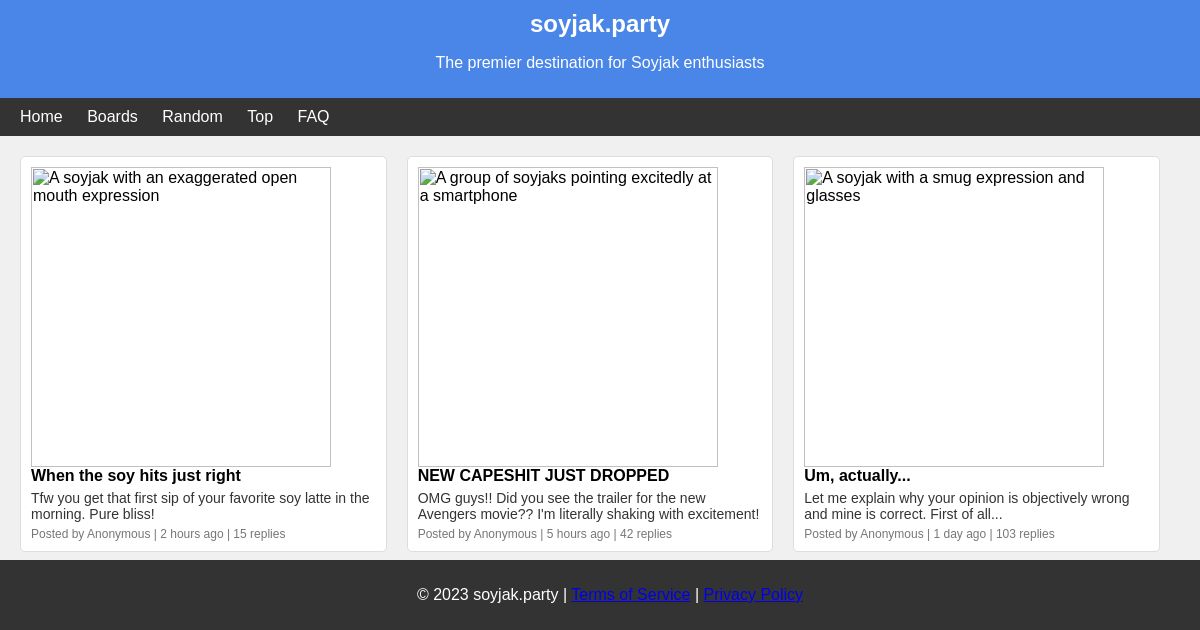 soyjak.party - The Soyjak Image Board