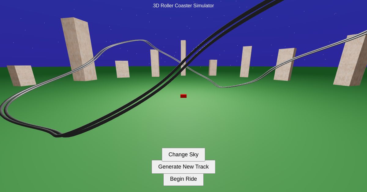 3D Roller Coaster Simulator