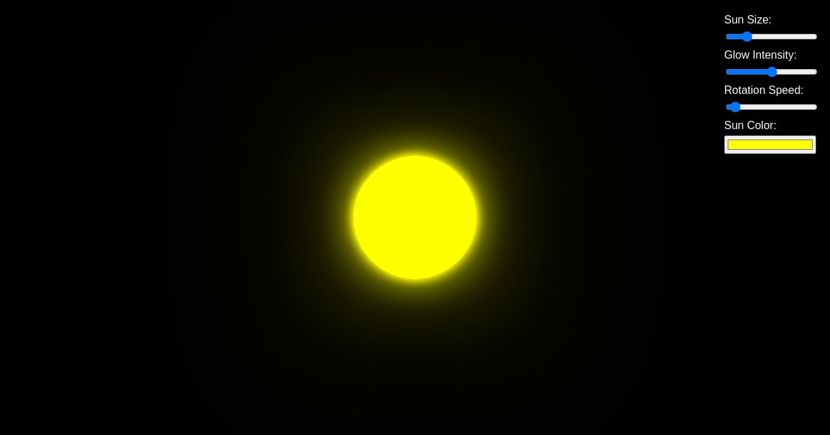 Interactive Sun Simulator